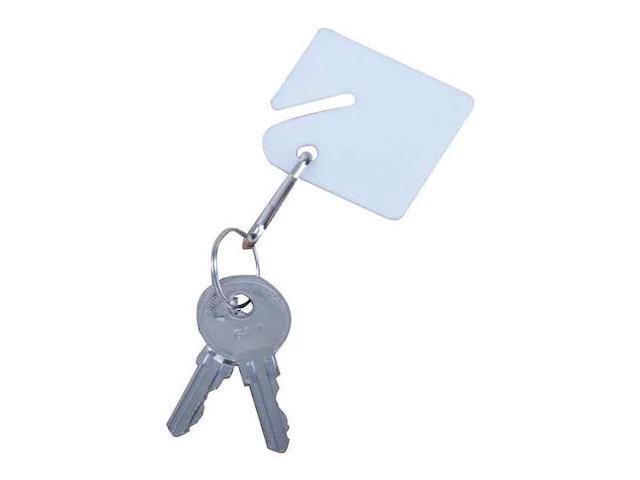 Click here for ZORO SELECT 33J870 Key Tag  White  Square-Slotted... prices