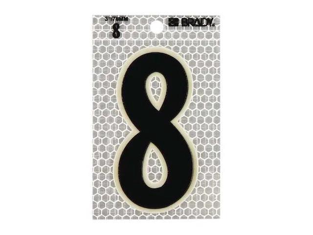 Click here for BRADY 3010-8 Ultra Reflective Numbers 8 PK10 prices