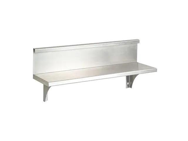 Click here for ZORO SELECT 4WMJ8 Utility Shelf w/Backsplash 8-1/8... prices