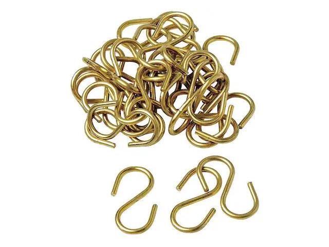Click here for BRADY 23303 S Hook Brass PK100 prices