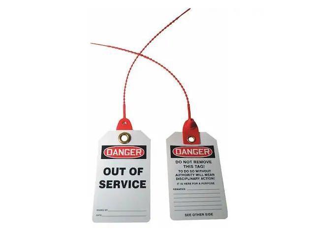 Click here for ZORO SELECT 43Z169 Tag  Danger  PVC  5 3/4 in H x... prices