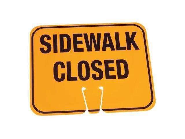 Click here for ZORO SELECT 03-550-SC Traffic Cone Sign Orange Sid... prices