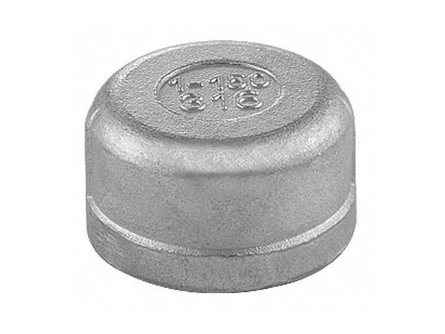Click here for ZORO SELECT 40RDC111N112 1-1/2 FNPT 304 SS Cap prices