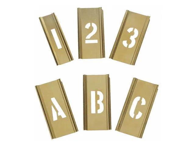 Click here for ZORO SELECT 3W647 Interlocking Stencil Numb & Lett... prices