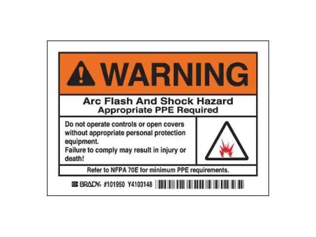Click here for BRADY 101950 Arc Flash Protection Label  3 1/2 in... prices