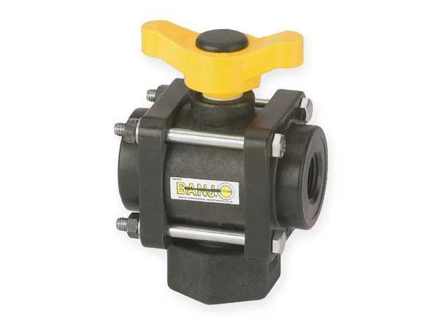Click here for BANJO V075BL 3/4 FNPT Polypropylene Ball Valve 3-W... prices