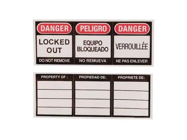 Click here for BRADY 51379 Lockout Label 1-1/8 In. H 3 In. W PK6 prices