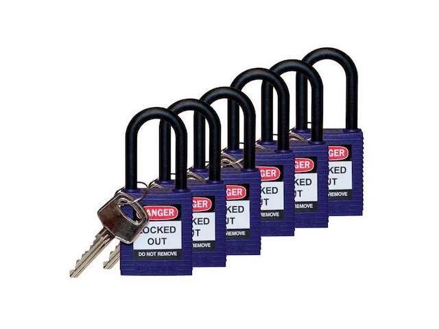 Click here for BRADY 123349 Lockout Padlock  Keyed Alike  Nylon... prices