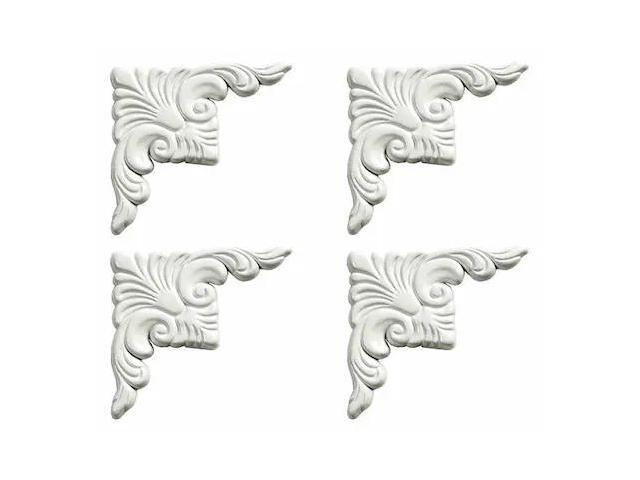 Click here for MIRREDGE 88504 3-1/2 W  Dove White Corner Plates prices