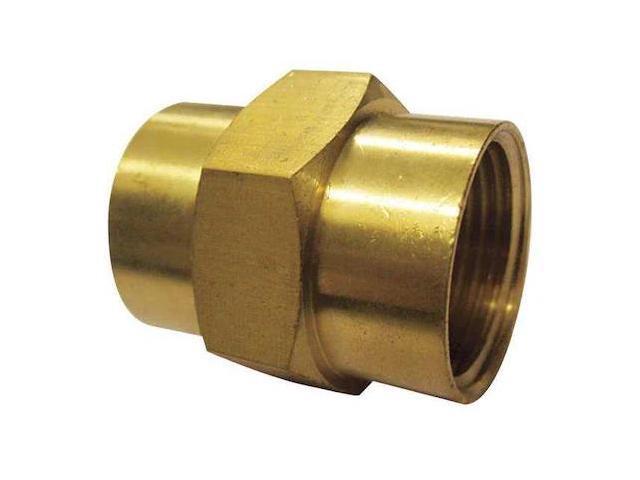 Click here for ZORO SELECT 6CTE8 3/8 FNPT Brass Coupling 10PK prices