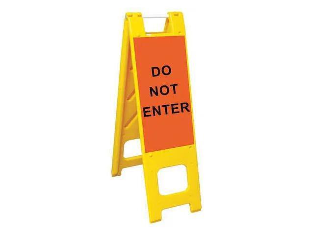 Click here for ZORO SELECT 150-YHLGEG YELLOW Barricade Sign  Poly... prices