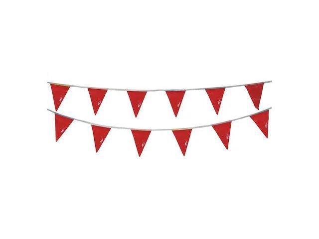 Click here for ZORO SELECT 1EKR5 Pennants Vinyl Red 60 ft. prices