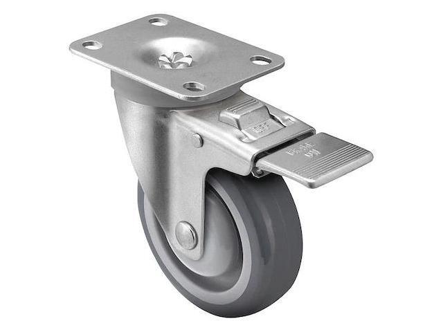 Click here for ZORO SELECT 2G031 Swivel Plate Caster w/Total-Lock... prices