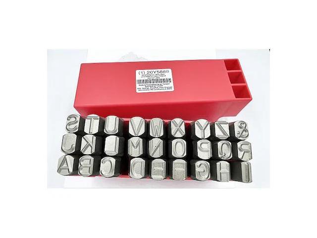 Click here for ZORO SELECT 20Y588 Hand Stamp 1/2 In Letter Set prices