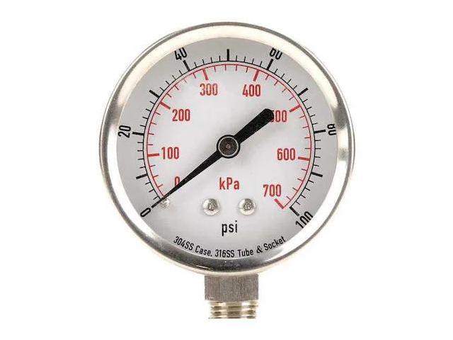 Click here for ZORO SELECT 4FMN3 Commercial Pressure Gauge  0 to... prices