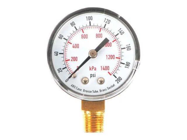 Click here for ZORO SELECT 4FLU3 Pressure Gauge  Commercial  0 to... prices