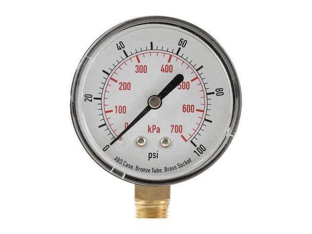 Click here for ZORO SELECT 4FLV9 Commercial Pressure Gauge  0 to... prices