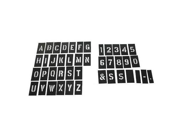 Click here for ZORO SELECT 20Y524 Stencil Kit  Combination Set  L... prices