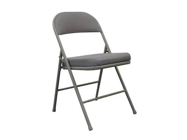 Click here for ZORO SELECT 13V426 Padded Folding Chair Gray/Beige... prices