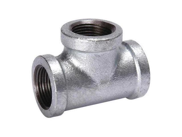 Click here for ZORO SELECT 5P841 1/8 FNPT Galvanized Tee prices