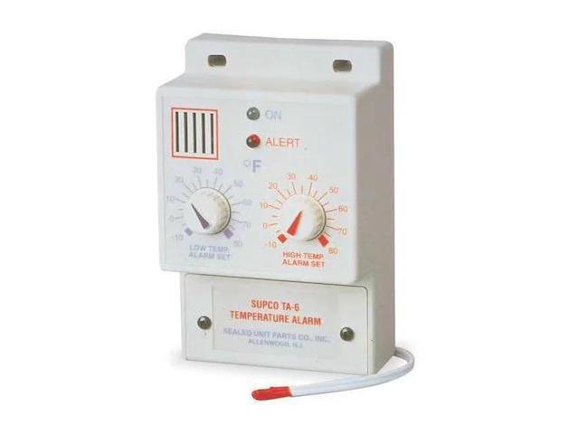 Click here for SUPCO TA-6 Temperature Alarm -10 to 80F 120VAC prices