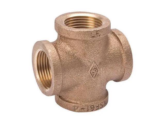 Click here for ZORO SELECT 22UL19 3/8 FNPT Brass Cross prices