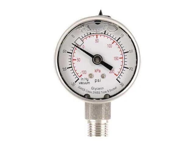 Click here for ZORO SELECT 4CFF5 Commercial Compound Gauge  30 to... prices