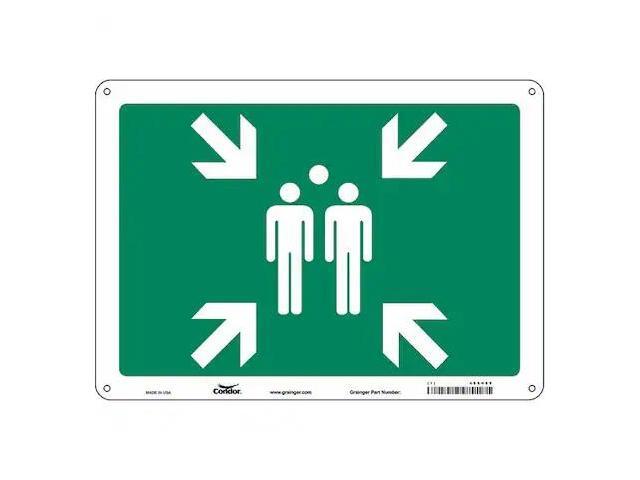 Click here for CONDOR 485H89 Safety Sign 14 Wx10 H 0.032 Thick prices