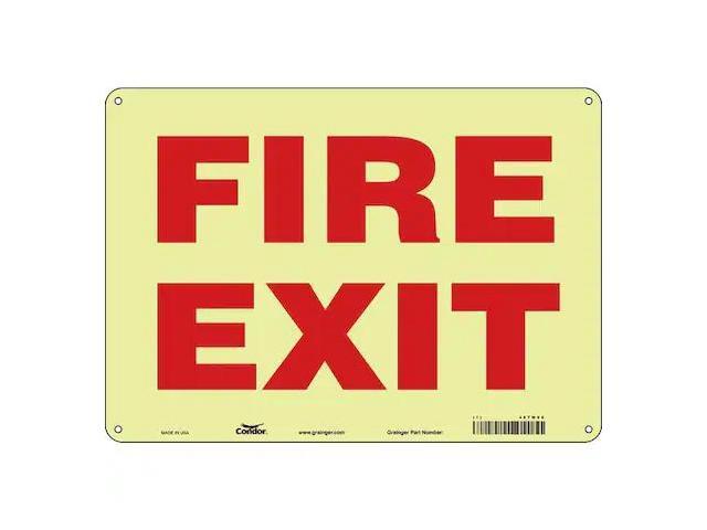 Click here for CONDOR 467W08 Safety Sign Emergency Exit  Polyethy... prices