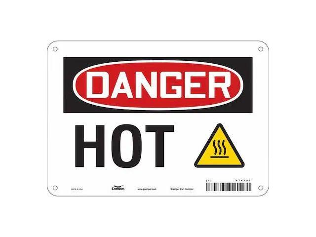 Click here for CONDOR 474Y87 Danger Sign 10 W x 7 H 0.032 Thick... prices