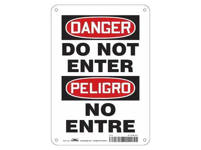 Click here for CONDOR 472N69 Safety Sign  10 in Height  7 in Widt... prices