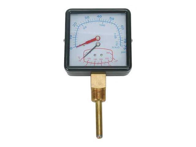 Click here for ZORO SELECT 4CFC8 Boiler Gauge Square 0-75 PSI 60... prices