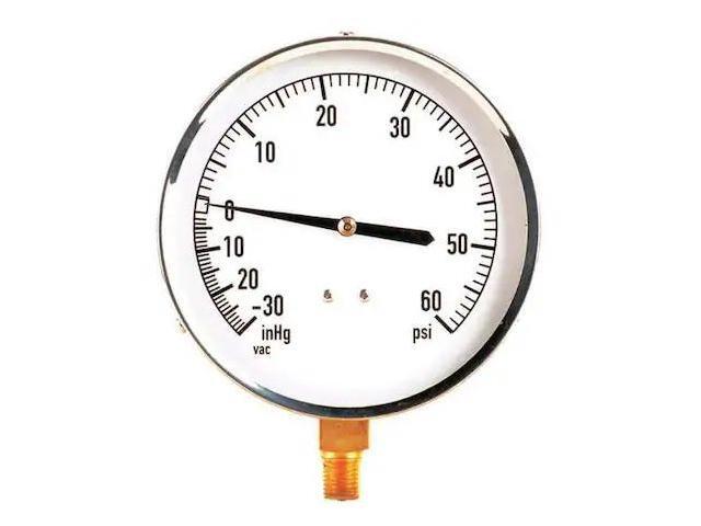 Click here for ZORO SELECT 18C742 Industrial Compound Gauge  30 t... prices