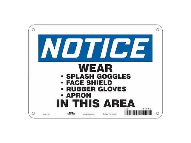 Click here for CONDOR 468R92 Safety Sign  7 in Height  10 in Widt... prices