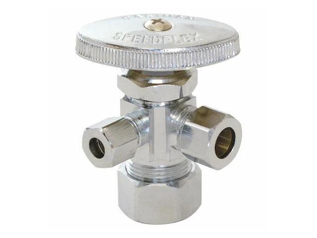 Click here for ZORO SELECT 04351LF Supply Stop 3-Way 5/8 Inlet 1/... prices