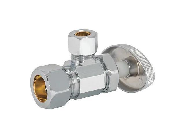 Click here for ZORO SELECT 04348LF Supply Stop Angle 5/8 Inlet 3/... prices