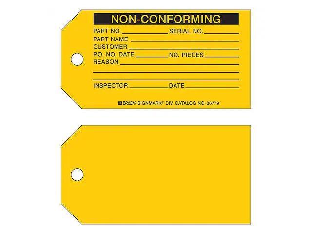 Click here for BRADY 86779 Tag  Inspection  Paper  5 3/4 in H x 3... prices