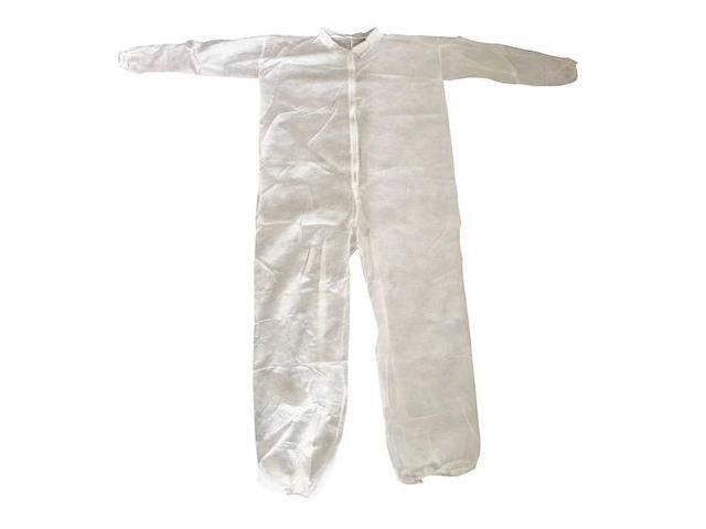 Click here for CONDOR 26W760 Collared Disposable Coveralls  L  Wh... prices