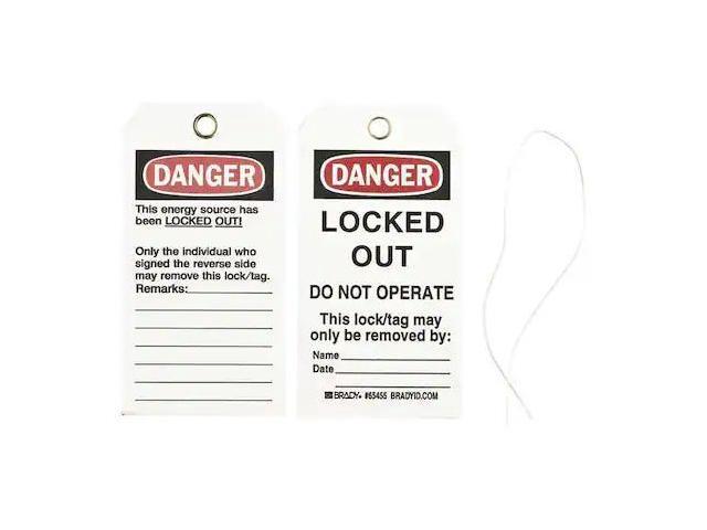Click here for BRADY 65455 Danger Tag 5-3/4 x 3 In Cardstock PK25 prices
