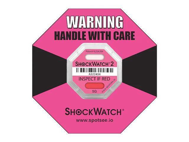 Click here for SHOCKWATCH 45000K G-ForceIndicatingLabel Pnk 5g-fo... prices