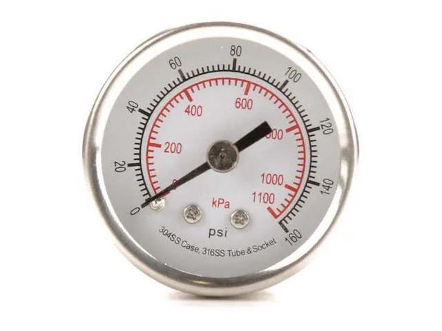 Click here for ZORO SELECT 4FMT5 Commercial Pressure Gauge  0 to... prices