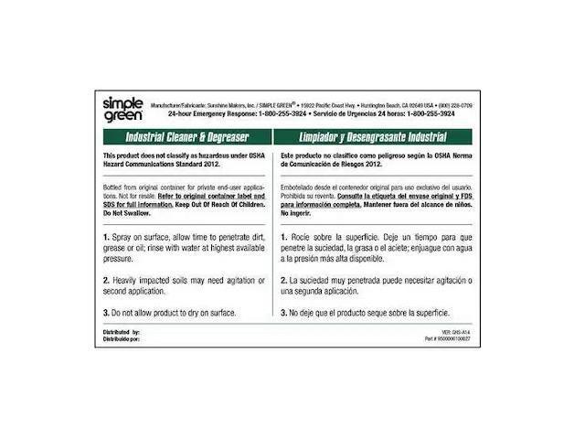 Click here for SIMPLE GREEN 9510001000027 Simple Green Secondary... prices