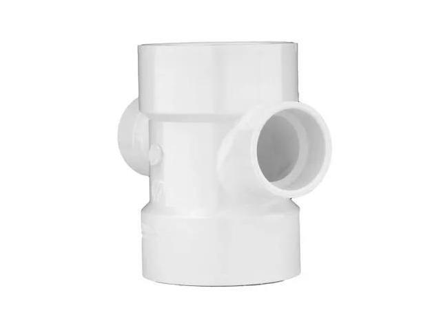 Click here for ZORO SELECT 1WJT6 PVC Sanitary Tee  Hub  3 in x 3... prices
