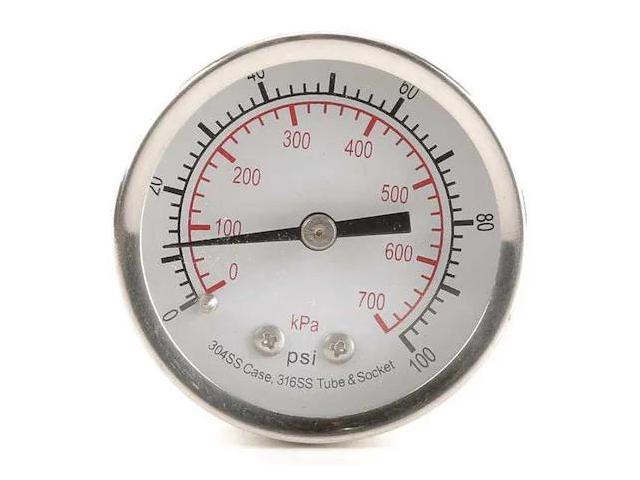 Click here for ZORO SELECT 4FMU9 Commercial Pressure Gauge  0 to... prices