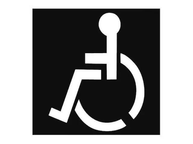 Click here for ZORO SELECT 20Y542 Stencil  Symbol  Handicap Symbo... prices