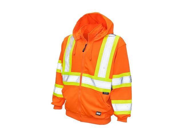 Click here for TOUGH DUCK S49431 High Visibility Hooded Sweatshir... prices