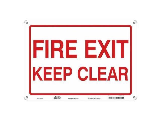 Click here for CONDOR 467U16 Safety Sign Emergency Exit  Aluminum... prices