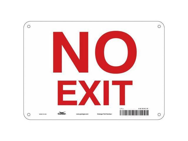 Click here for CONDOR 480H35 Exit Sign  Plastic  10 W  7 H  No Ex... prices