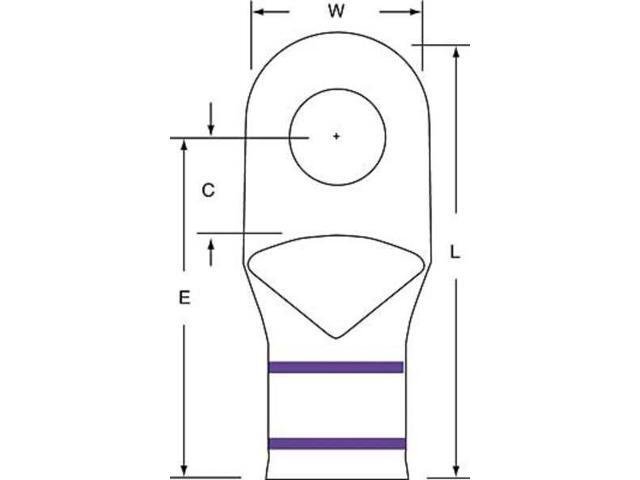 Click here for 3M MC4/0-12RX One Hole Lug Compress Conct 4/0 AWG... prices