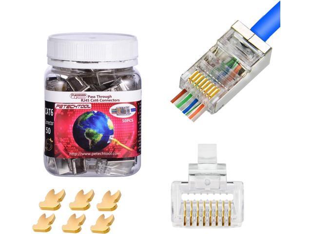 Click here for PETECHTOOL RJ45 Shielded Cat5 CAT6 Connector 8P8C... prices